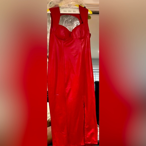 Fashion Nova | Dresses | Sexy Red Leather Dress | Poshmark